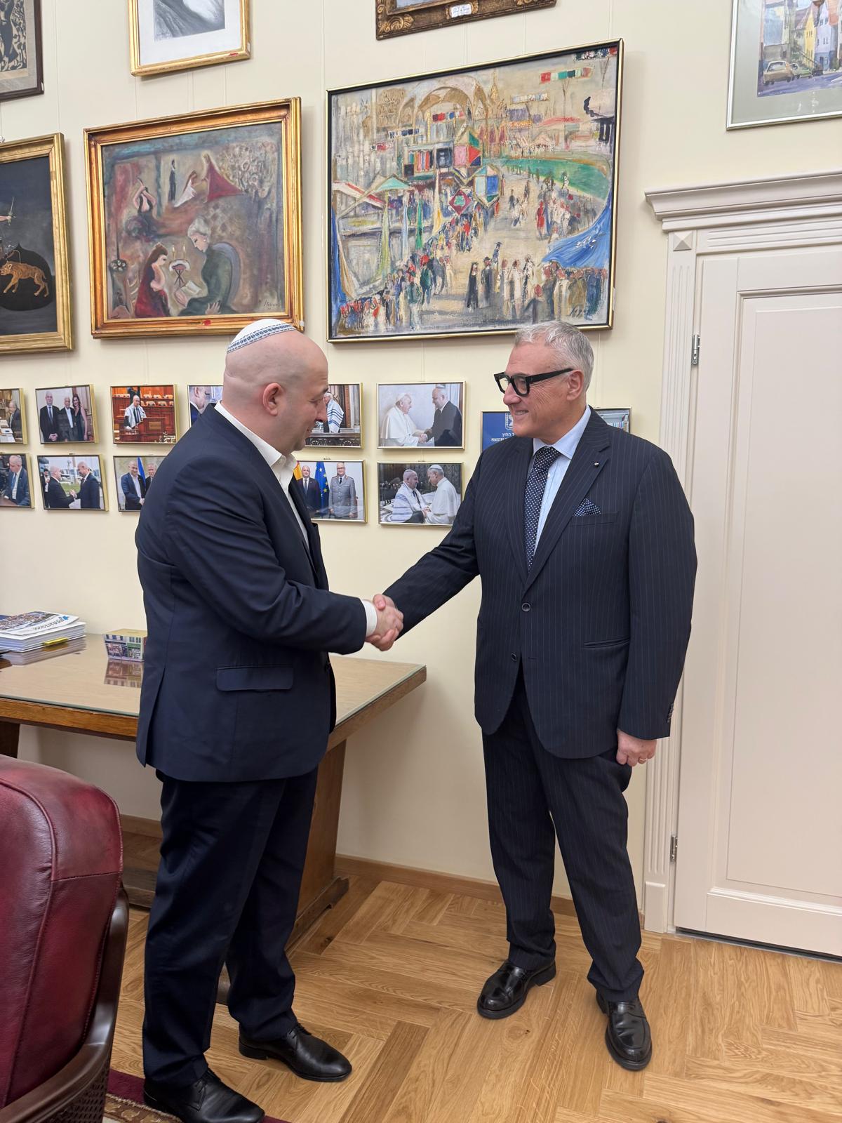 Meeting with Silviu Vexler, President of the Jewish Community of ...